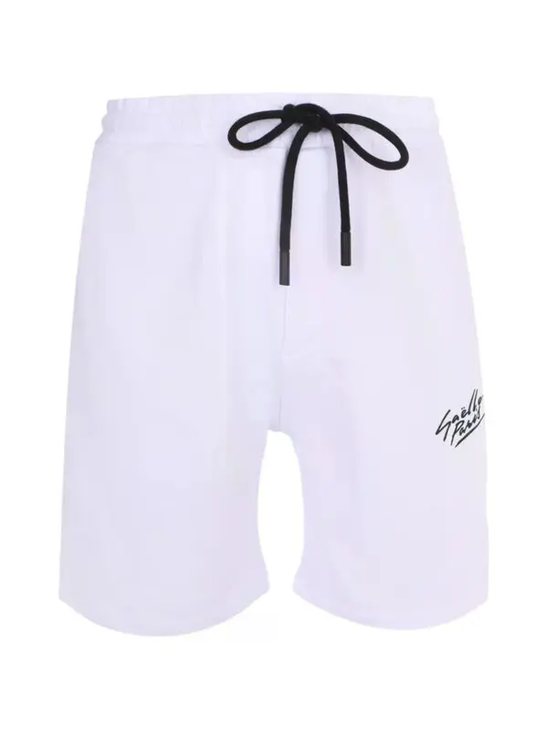GAELLE Drawstring Shorts - White