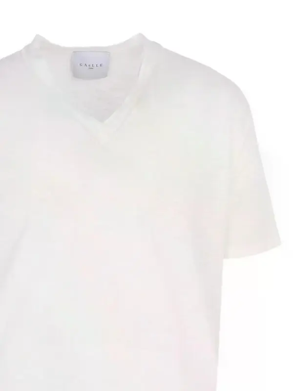 GAËLLE PARIS V-neck T-shirt