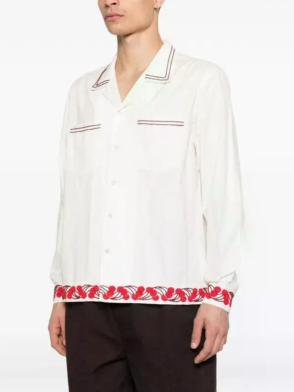 BODE Cherry Lane Beaded Shirt