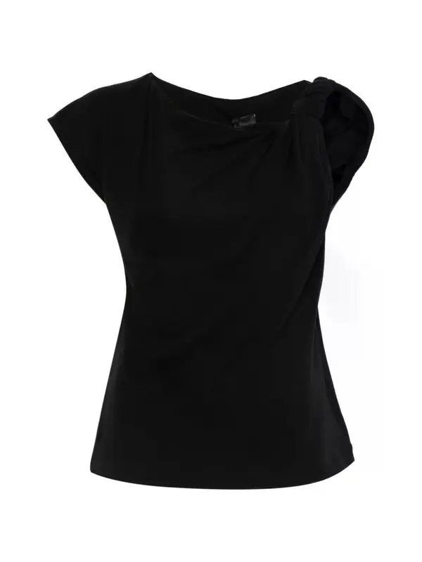 Pinko Knot-detail T-shirt - Black