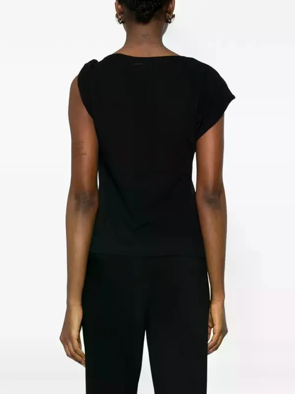 Pinko Knot-detail T-shirt - Black
