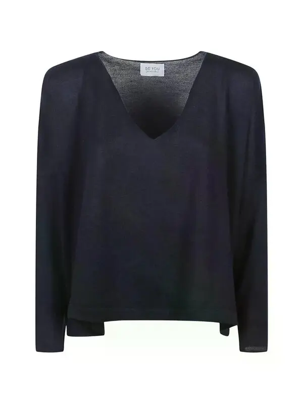 BEYOU V-neck Sweater - Blue