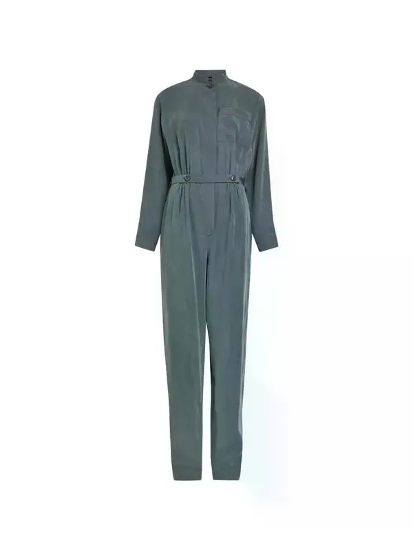 Emporio Armani Washed Twill Jumpsuit - Blue