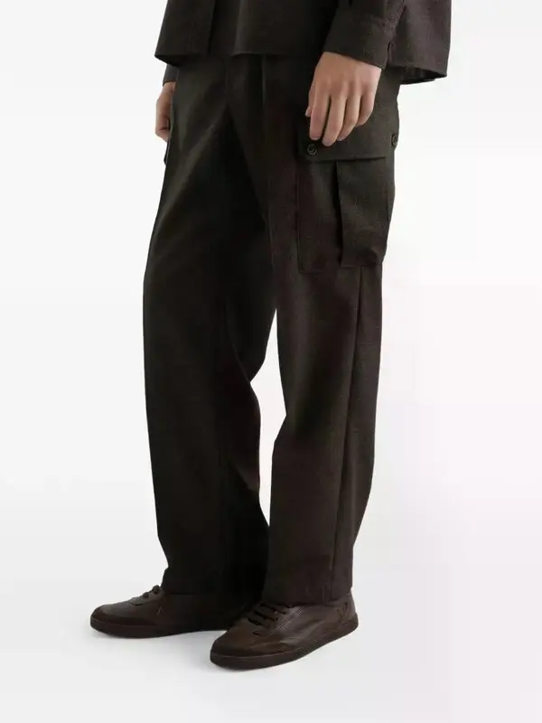 Dolce & Gabbana Virgin Wool Trousers - Brown