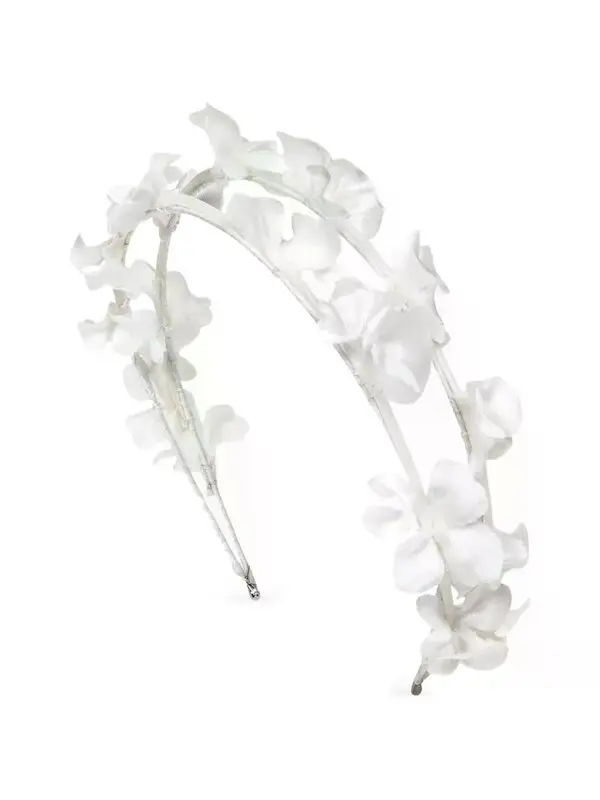 JENNIFER BEHR Isabella Floral Headband - White