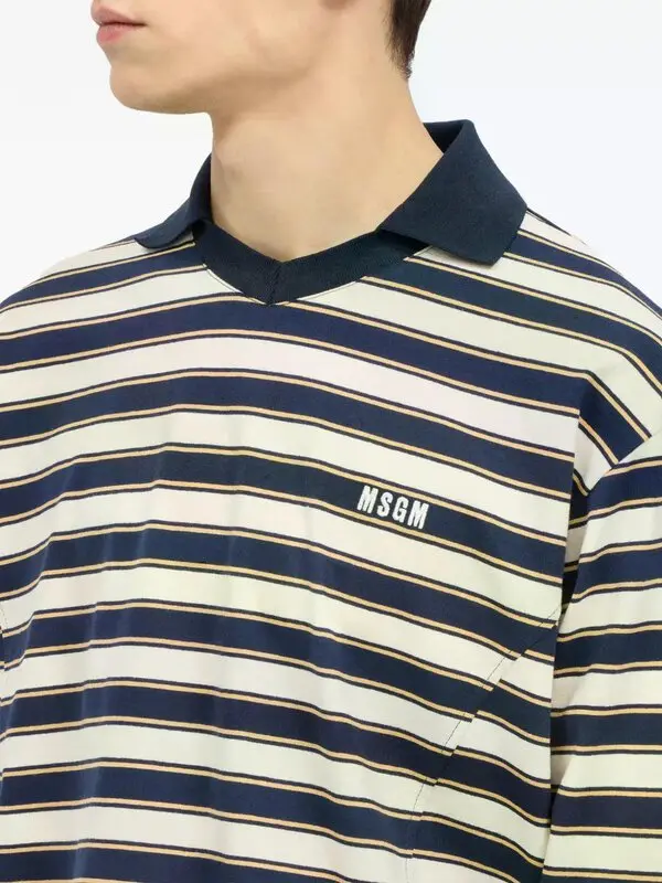 MSGM Striped Long-sleeve T-shirt