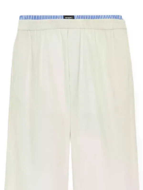 MSGM Elasticated Track Pants - Neutrals