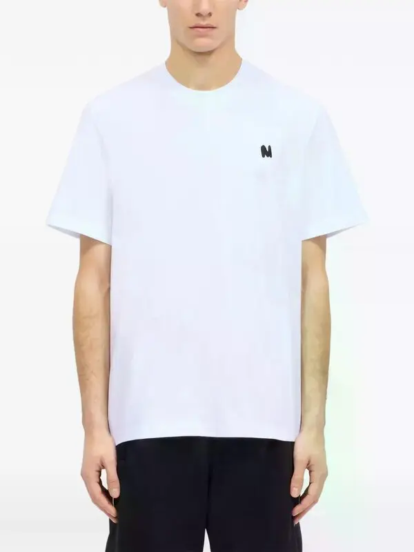 MSGM Letter-detail T-shirt - White