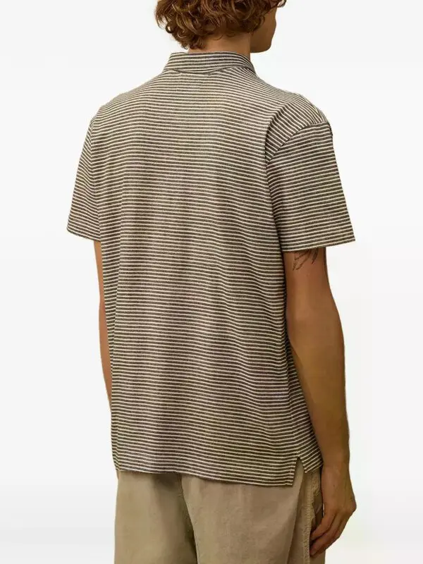 C.P. COMPANY Striped Chest-pocket Polo Shirt