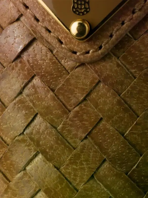 Prada Woven Leather Slingback Pumps