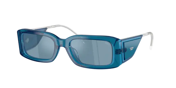 DIESEL® Sunglasses - Light Blue Mirror Silver