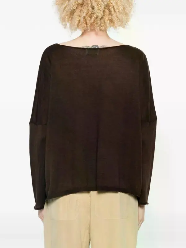 BEYOU Long-sleeve Top - Brown