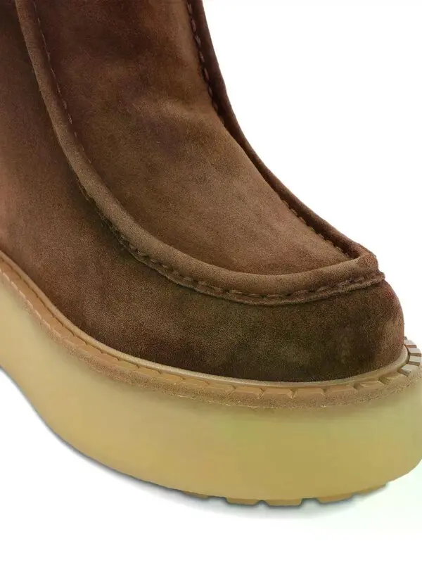 Prada Suede Ankle Boots - Brown
