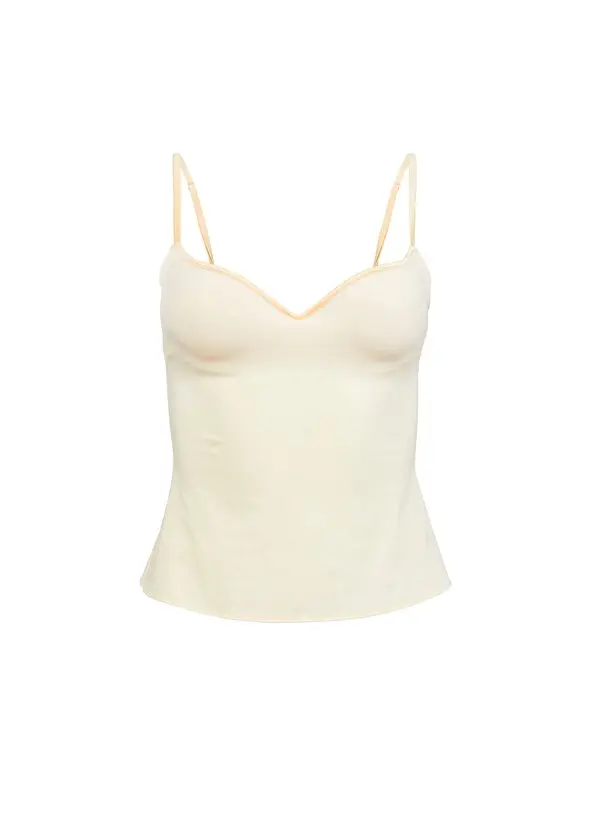 FLEUR DU MAL Jersey Built-in Bra Cami - Buttercup