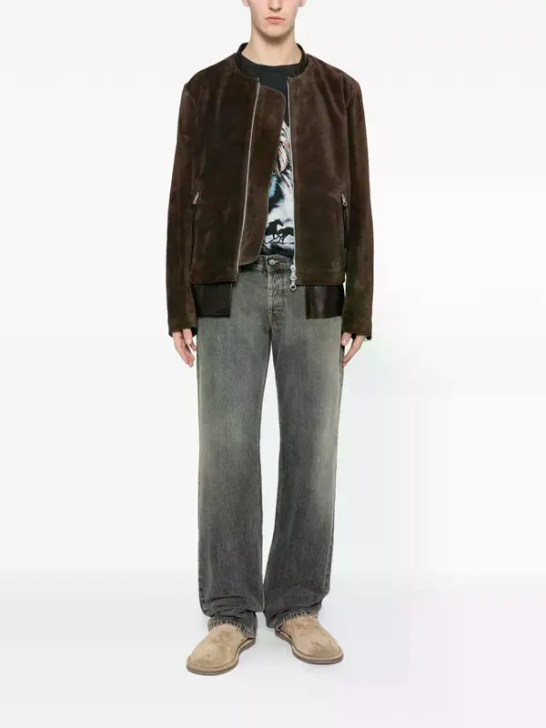 Aries Tyrone Distressed Low-rise Jeans - Grey