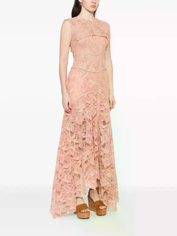 Costarellos Lace Cut-out Maxi Dress