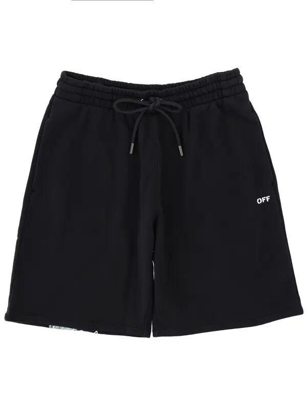Off-White Printed Shorts - Black