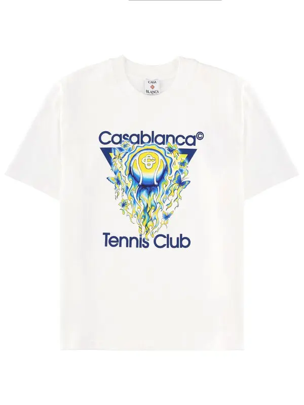 Casablanca Tennis Club" T-shirt - White
