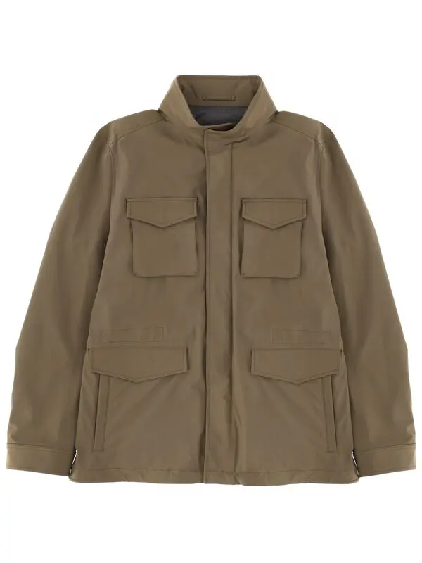 Herno Jacket With Pockets - Brown
