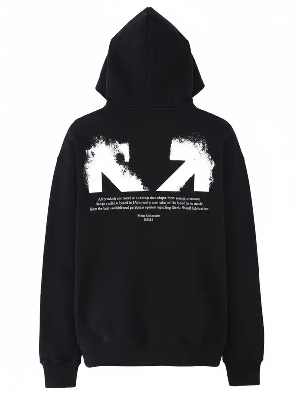 Off-White Hooded Sweatshirt With Logo