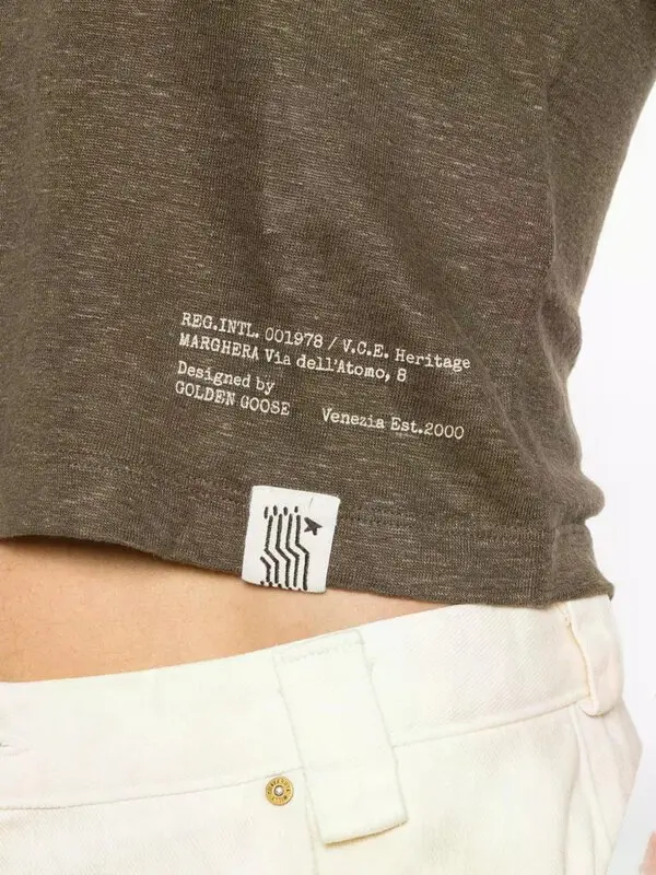 GOLDEN GOOSE Mara Text-print Tank Top