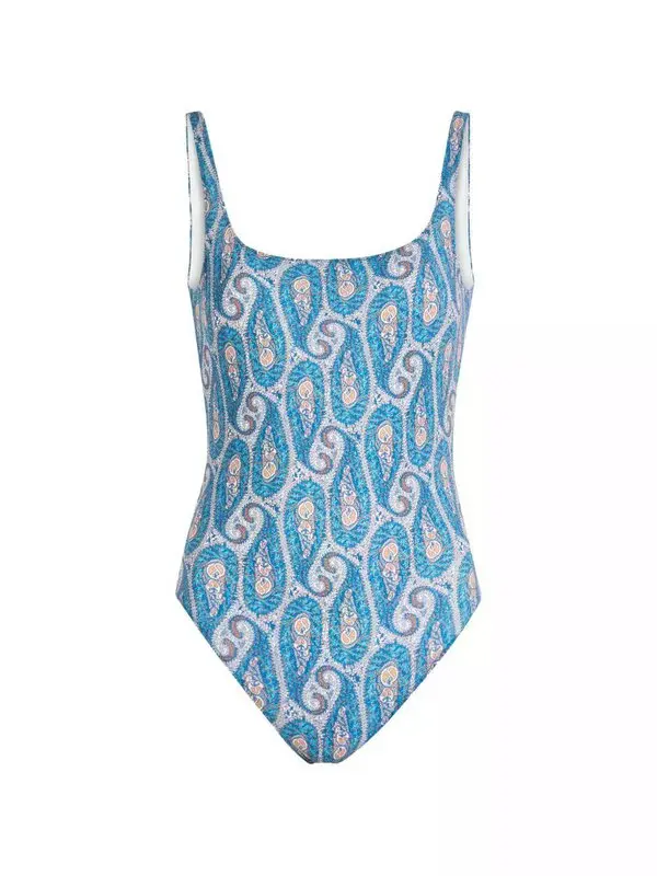 Etro Paisley-pattern Swimsuit - Blue