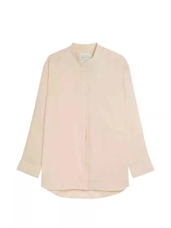 Studio Nicholson Collarless Shirt - Neutrals