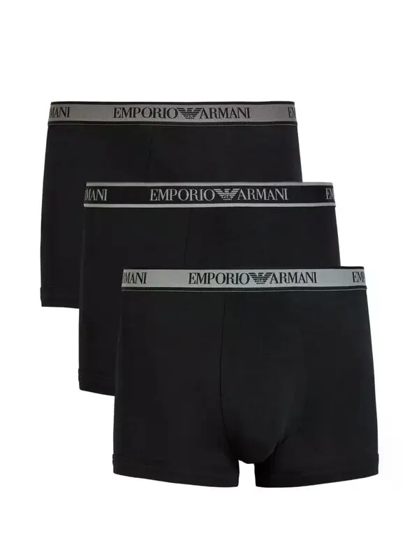 Emporio Armani Logo Boxers - Black