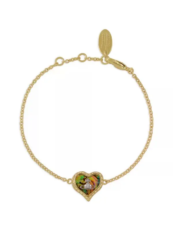 VIVIENNE WESTWOOD Heart-charm Bracelet - Gold