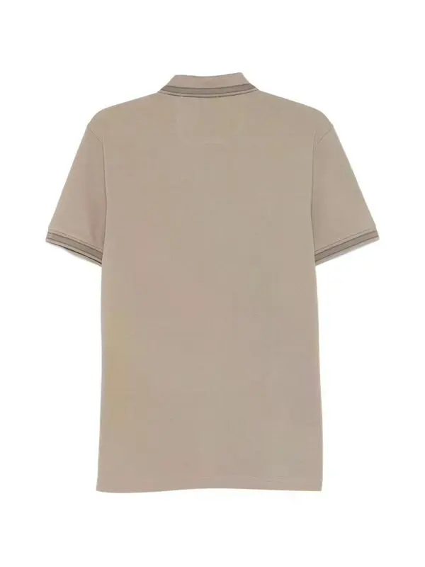 BOSS Short-sleeve Striped Polo Shirt - Brown