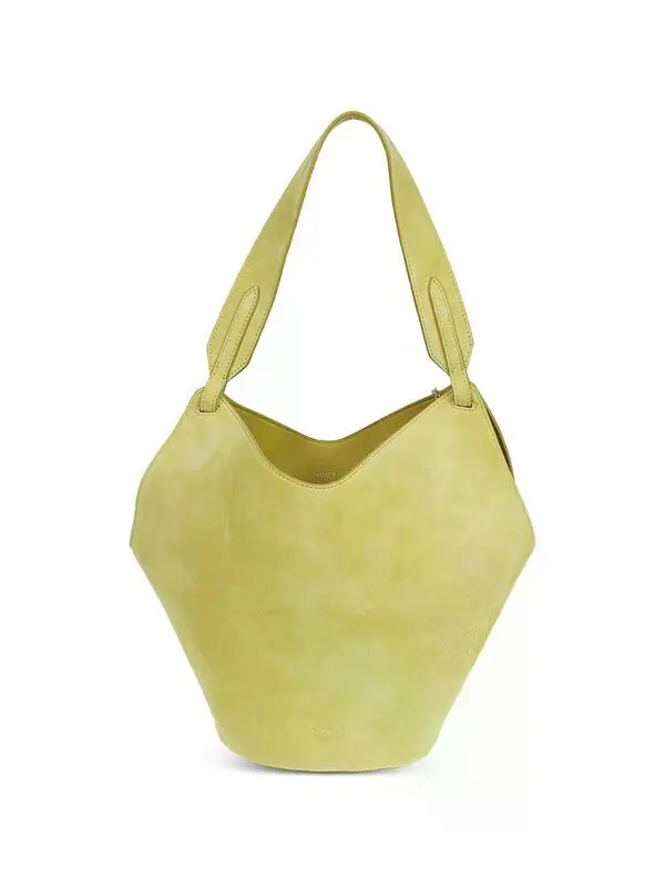 Khaite Lotus Leather Tote Bag - Yellow
