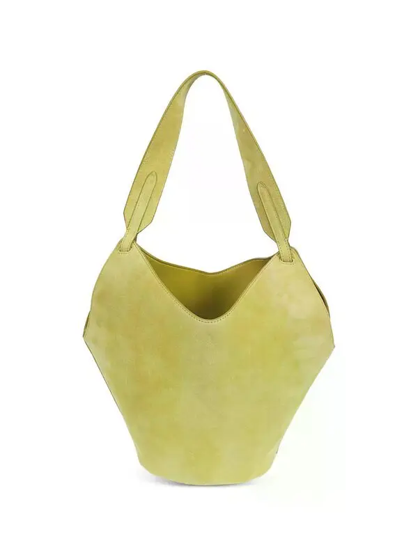 Khaite Lotus Leather Tote Bag - Yellow