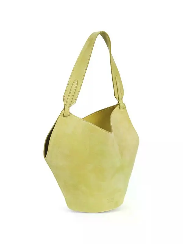 Khaite Lotus Leather Tote Bag - Yellow