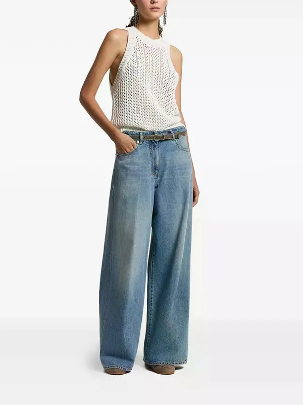 Peserico Wide-leg Jeans - Blue