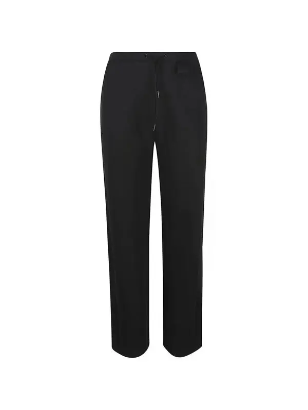 IRO PARIS Drawstring-detail Straight Trousers - Black