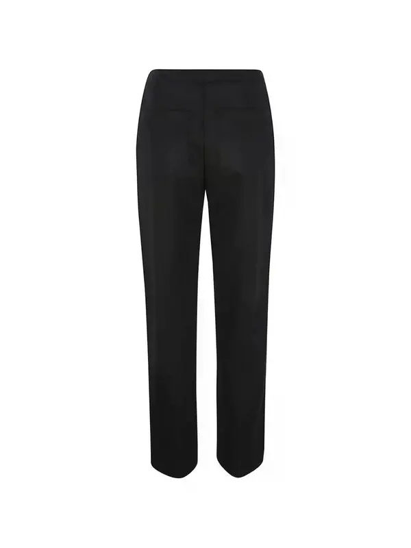 IRO PARIS Drawstring-detail Straight Trousers - Black