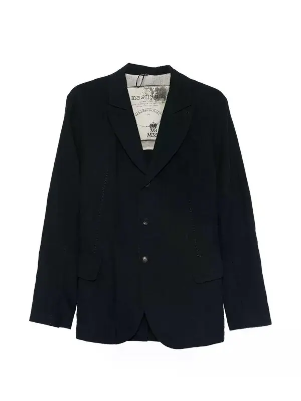 Masnada Bia Button Textured Blazer