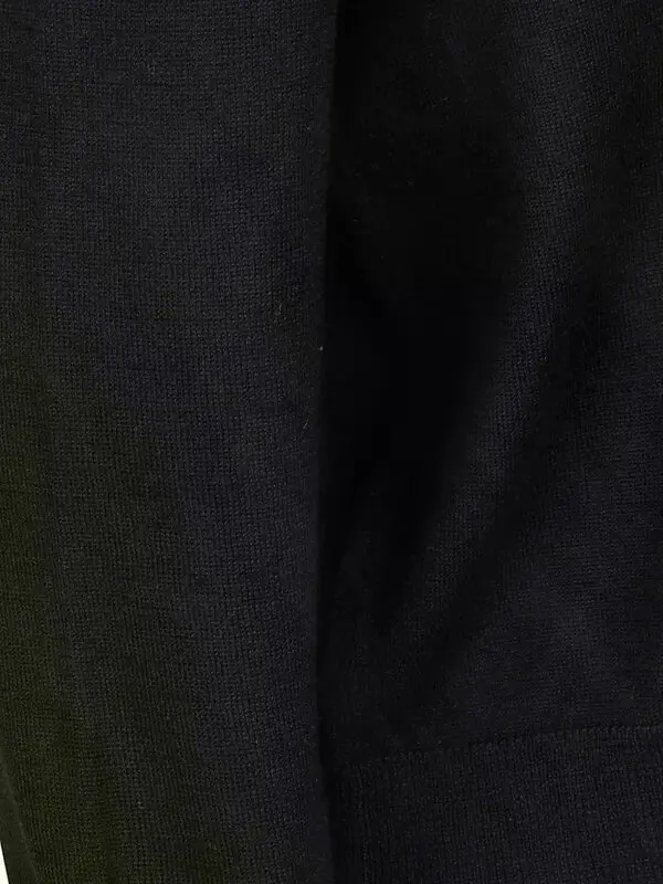 BEYOU Crew-neck Knitted Sweater - Black