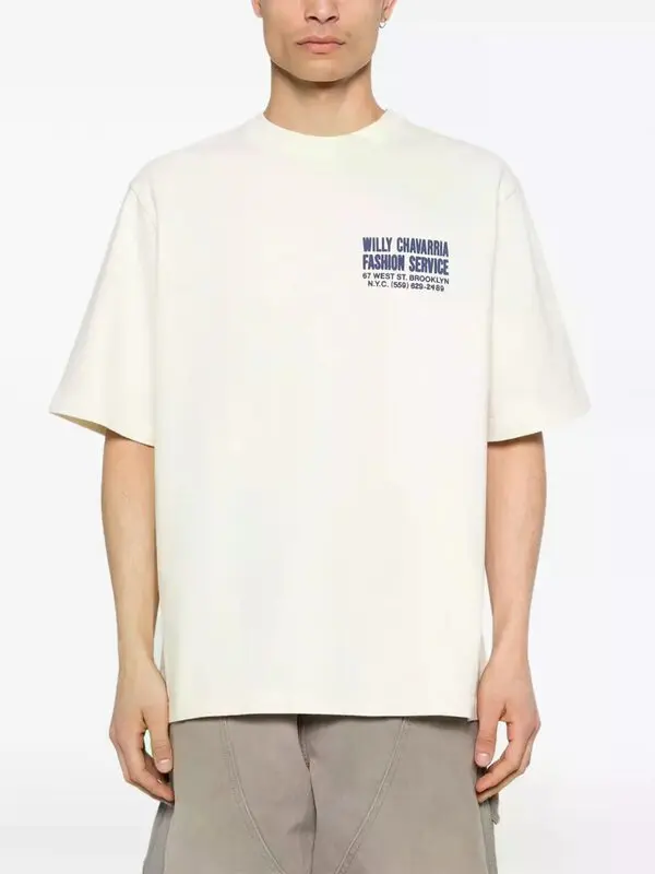WILLY CHAVARRIA Short-sleeve Graphic T-shirt - Neutrals