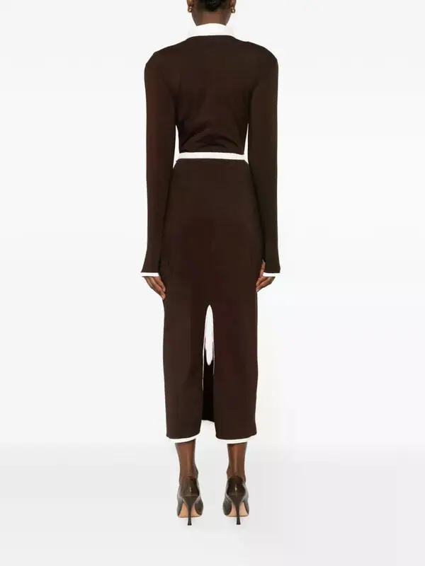 ROWEN ROSE Collared Midi Dress