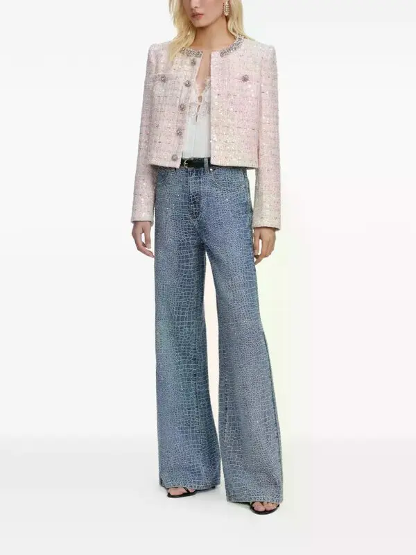 SELF-PORTRAIT Sequin Bouclé Jacket