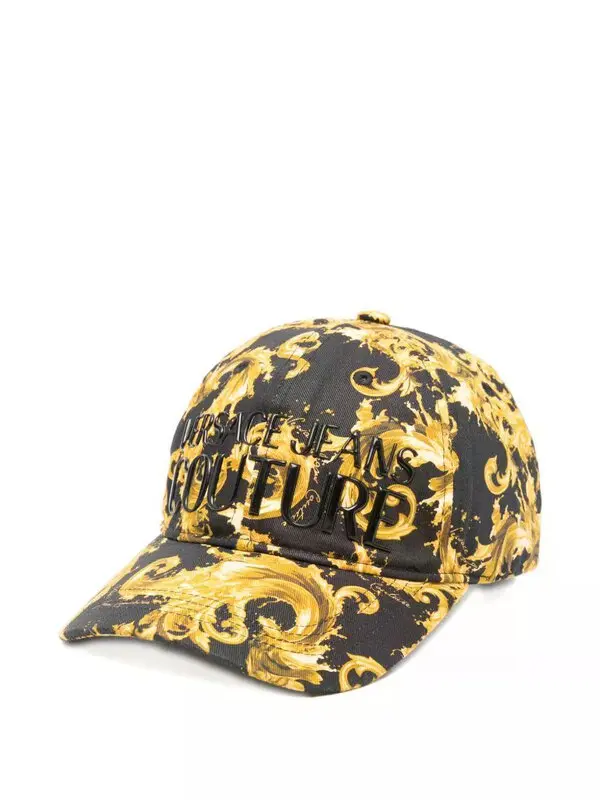 Versace Logo-plaque Baseball Cap - Black