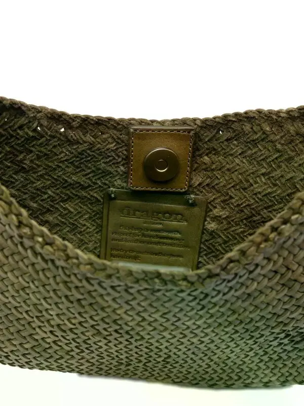 Dragon Diffusion Nova Luna Braided Shoulder Bag - Green