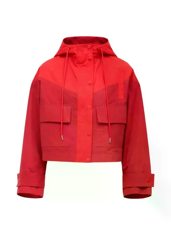 Staud Alta Hooded Pocket Jacket - Red