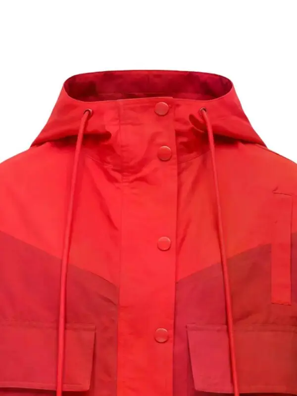 Staud Alta Hooded Pocket Jacket - Red
