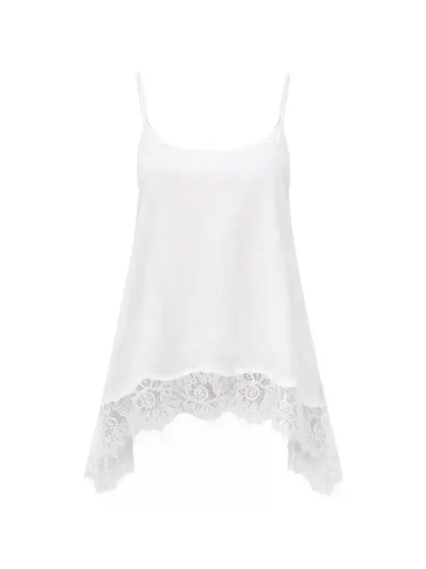 Staud Chloe Lace-detail Top - White