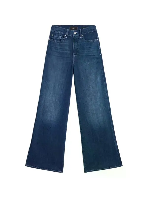 7 For All Mankind Lotta Ankle Belt-loop Jeans - Blue