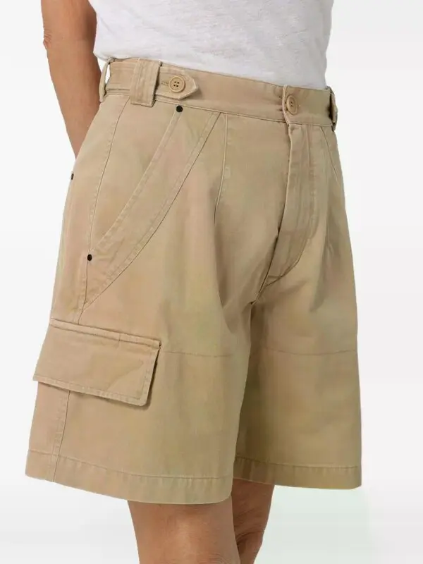 Isabel Marant Lisette Cargo Pleated Shorts - Neutrals