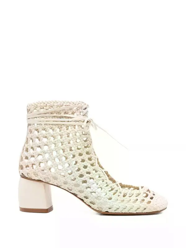 FORTE_FORTE Woven Tie-fastening Boots - Neutrals