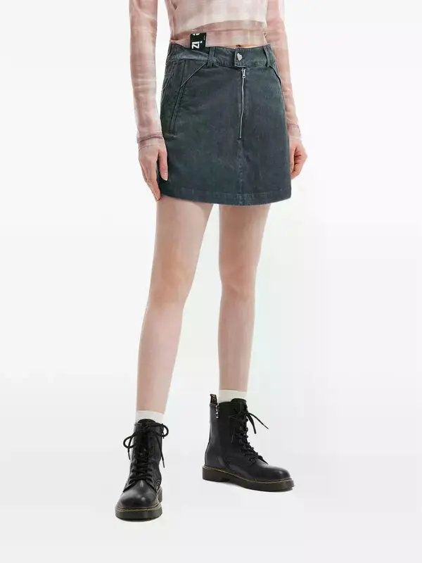 Izzue Zip-detail Skorts - Blue